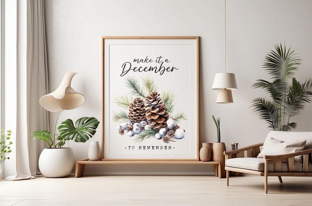 Make It December Png | Digital Wall Hanging Decor | Wall Art | Home ...