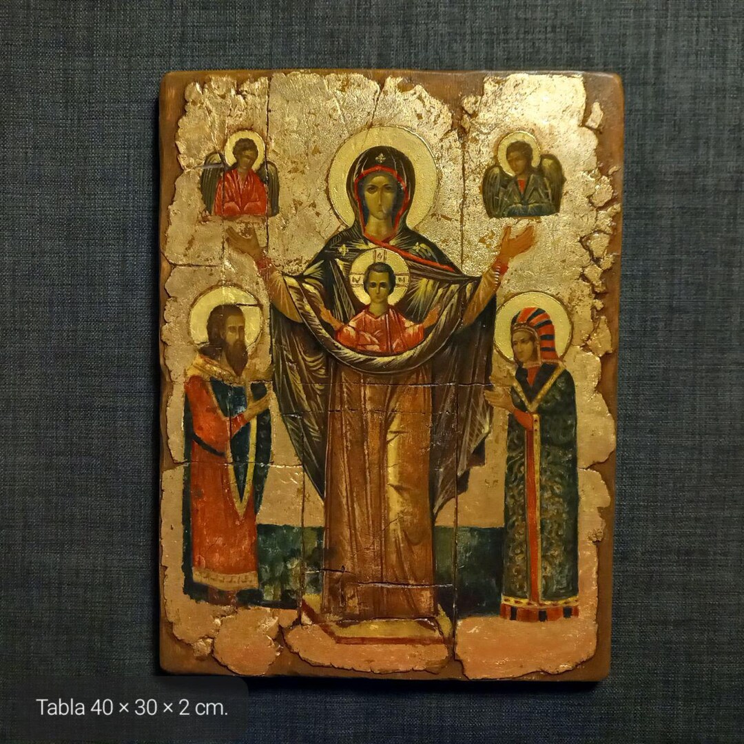Icono Manto De La Madre De Dios - Etsy