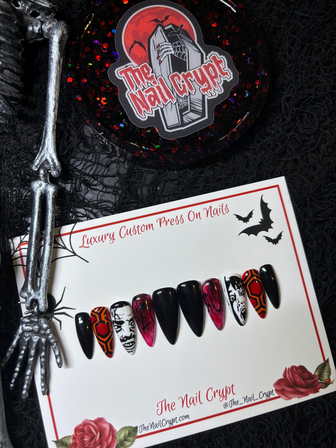 Here’s Johnny | Press on Nails | Gothic Nails | Spooky Nails | the ...