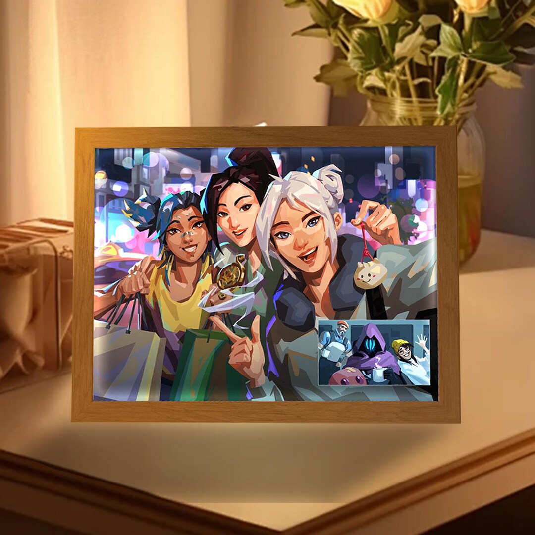 Valorant Wall Lamp Three Different Light Mode, Valorant Hand Drawn ...