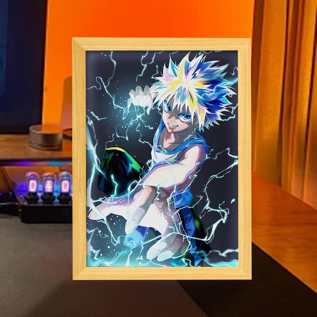 Killua Wall Lamp Three Different Light Mode, Gon Freecss Hand Drawn ...