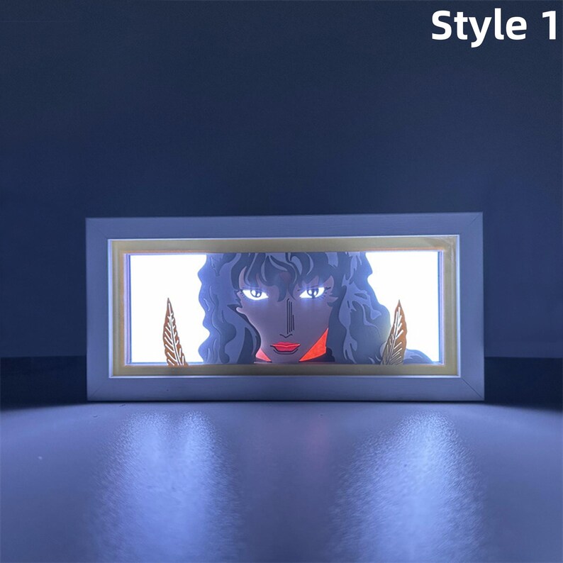 Berserk Griffith Lightbox, Anime Griffith LED Lamp, Griffith Inspired ...
