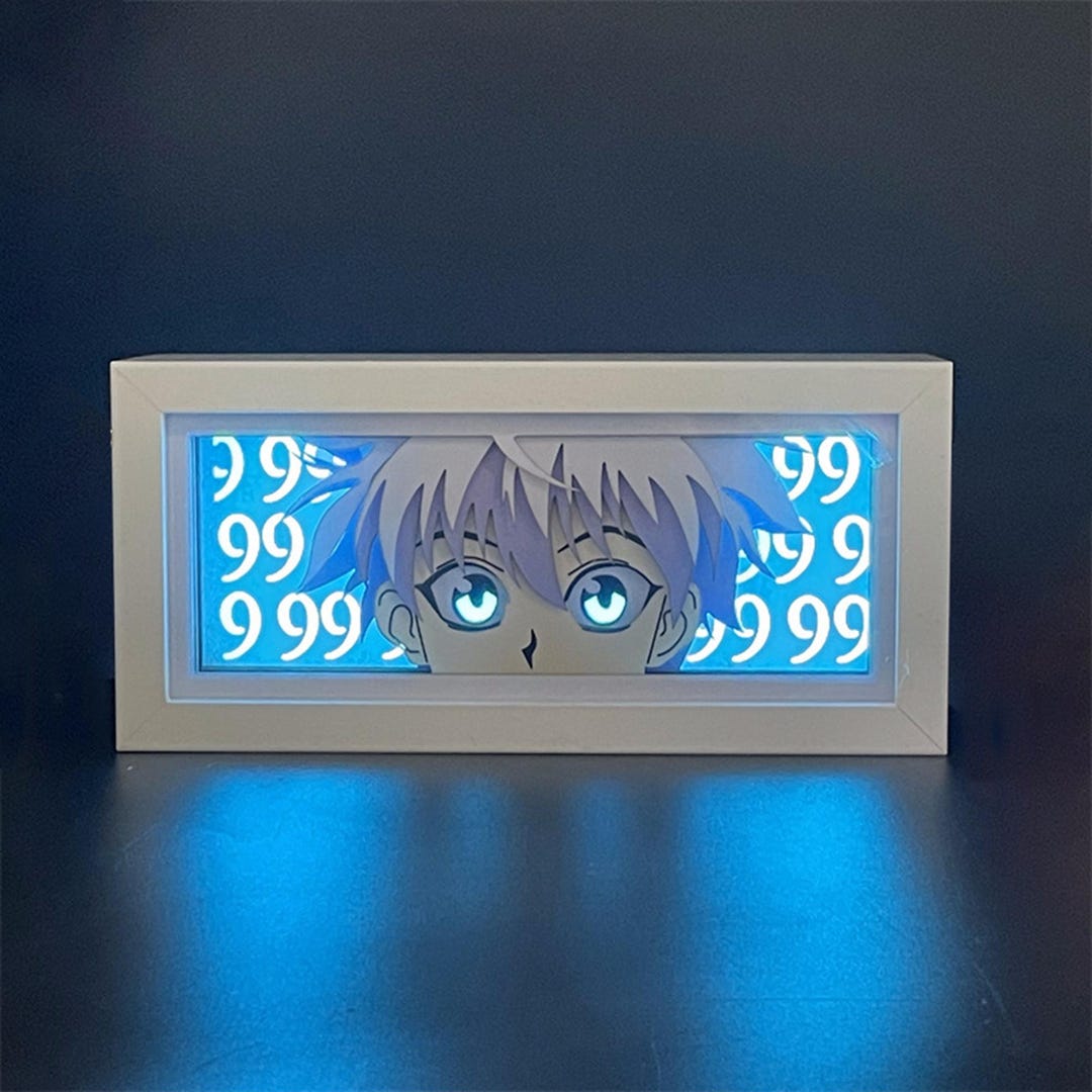Killua Lightbox, Anime Killua LED Lamp, Killua Inspired Night Light ...