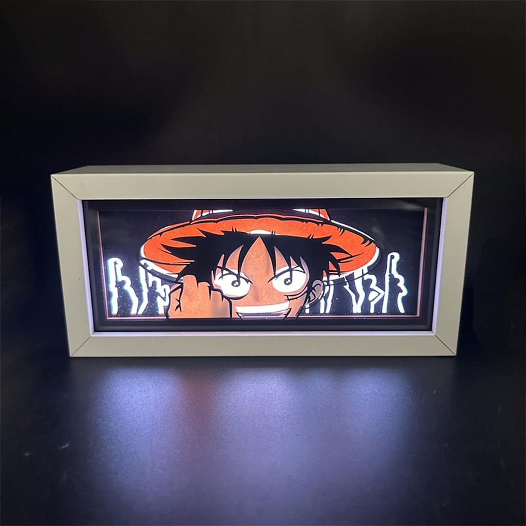 Anime Monkey D Luffy LED Lightbox, Luffy Night Lamp, Anime Luffy ...