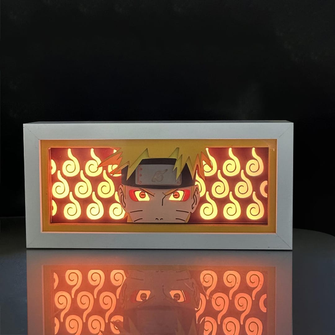 Uzumaki Naruto Lightbox, Anime Naruto LED Lamp, Naruto Inspired Night ...