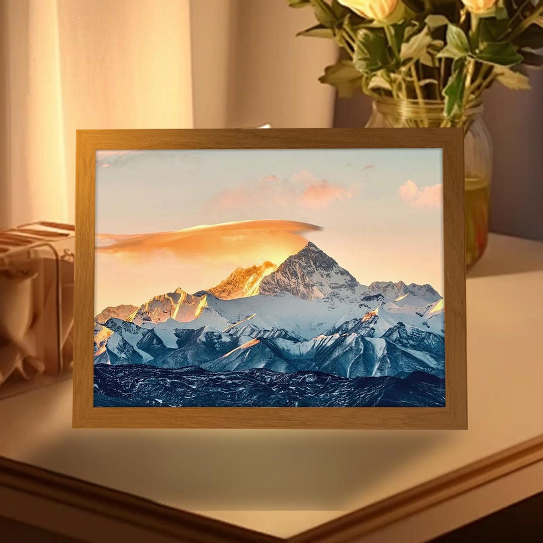 Sunrise Sunset Mountain Wall Lamp Three Different Light Mode, Natural ...