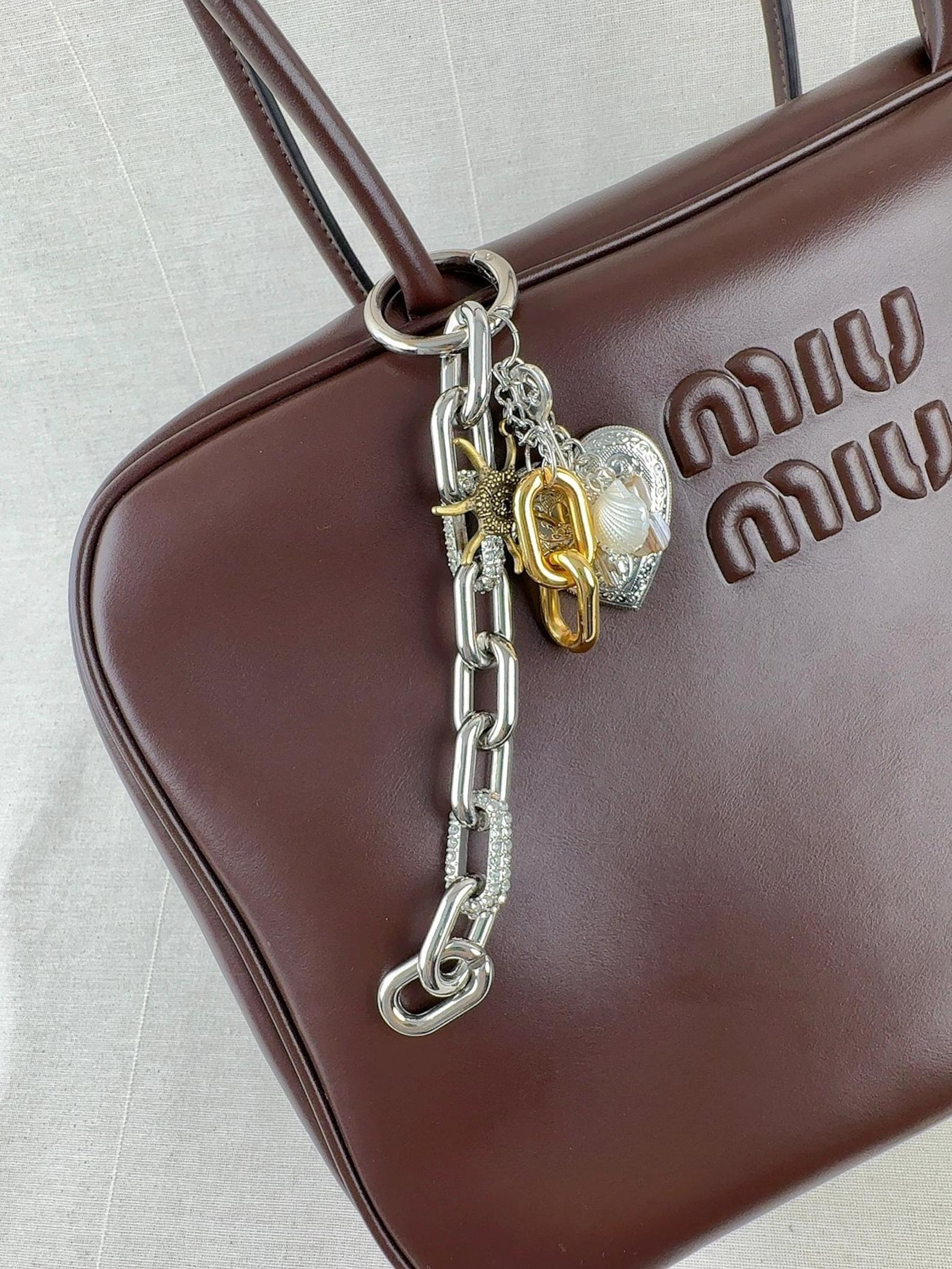 Vintage Key & Lock Bag Charm: Retro Metal Purse Keychain - Etsy