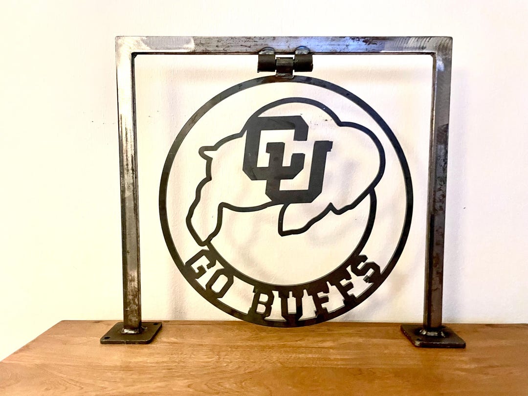 University of Colorado Logo Sign. Go Buffs Steel Cut Out is 16 Diameter ...
