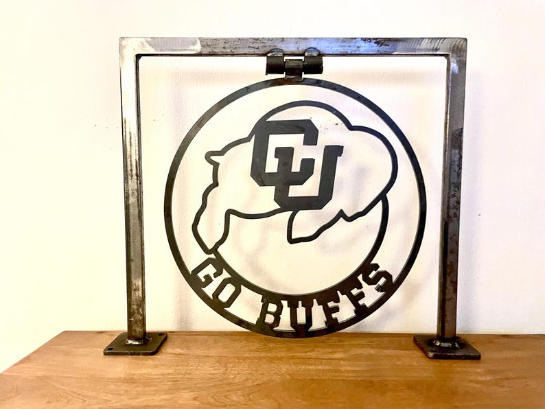 University of Colorado Logo Sign. Go Buffs Steel Cut Out is 16 Diameter ...