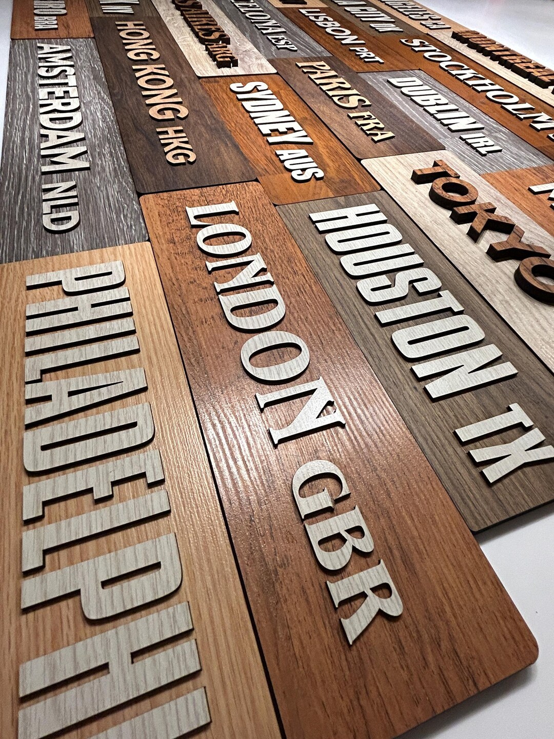 Personalized Wooden City Name Sign - Custom Wooden City Sign - Etsy