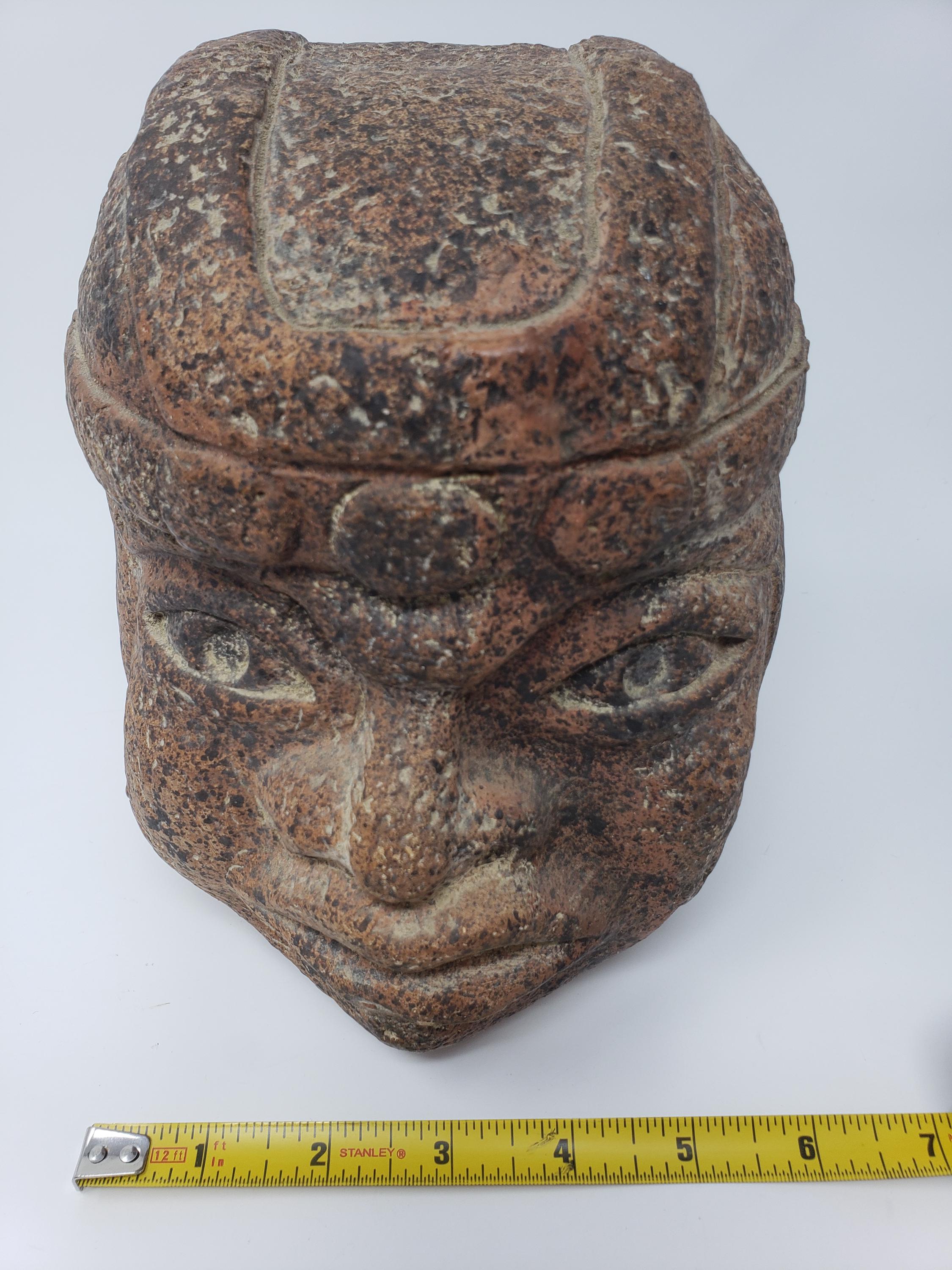Olmec Terracotta Pottery Head Sculpture Statue, Vintage - Etsy