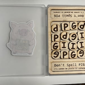 Dont Spell PIG - Two-player Tabletop Wooden Game Board, Strategy Game ...