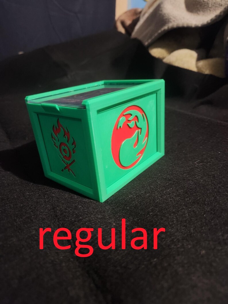3d Printed Commander Guild Deckbox With Wall Mount - Etsy