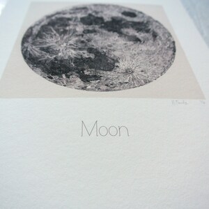 Full Moon Pen and Ink Illustration - Etsy