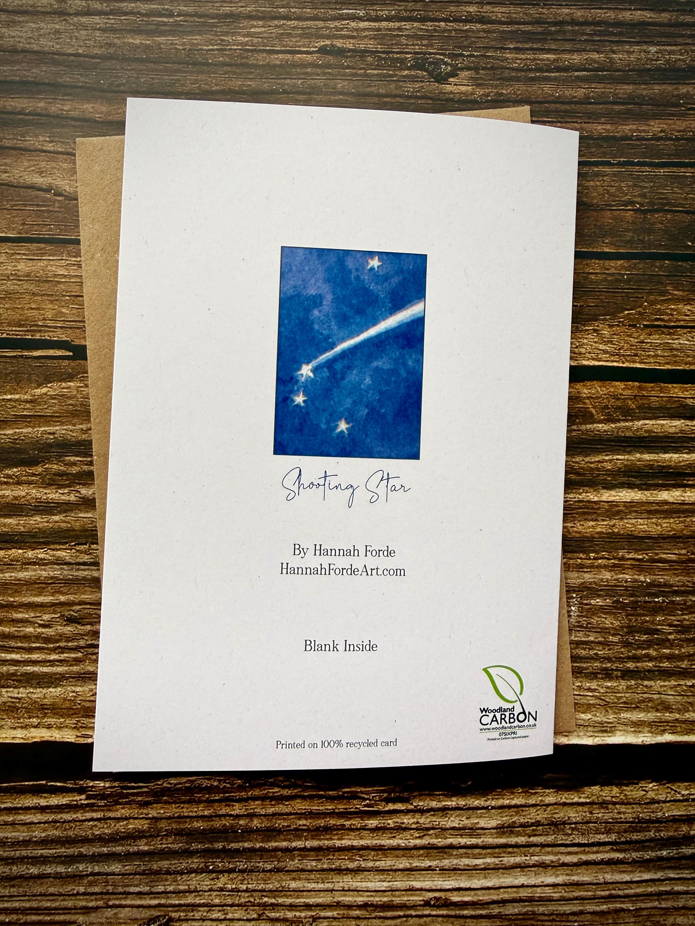 Shooting Star Greeting Card - Etsy UK