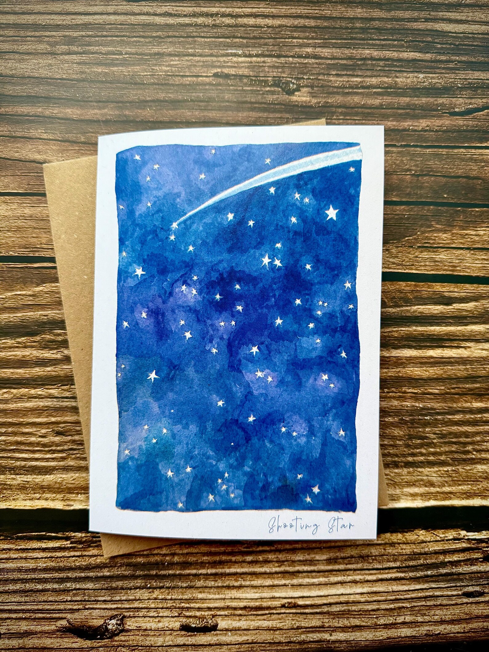 Shooting Star Greeting Card - Etsy UK