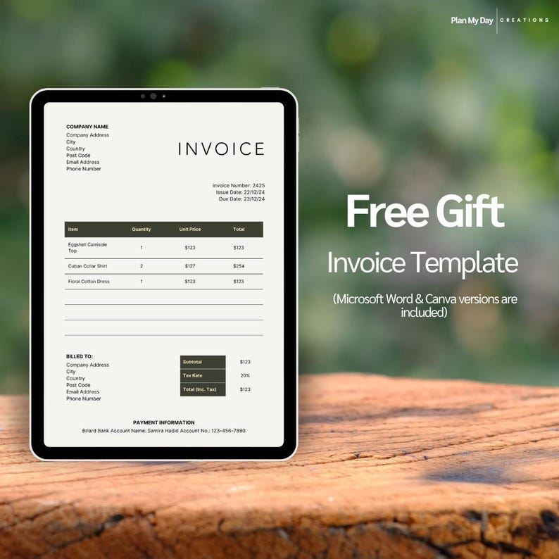 Invoice Tracker for Excel and Google Sheets, Invoice Template, Client ...