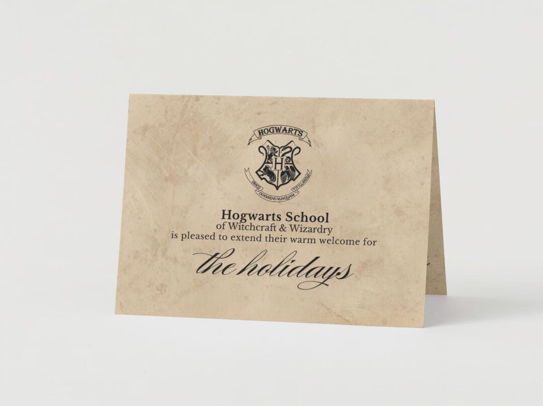 Hogwarts Letter Card Template - Etsy