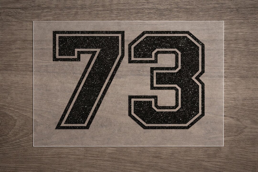 Sports Number (up to 2 Numbers) Iron on Decal for Sports Shirts, Jersey ...