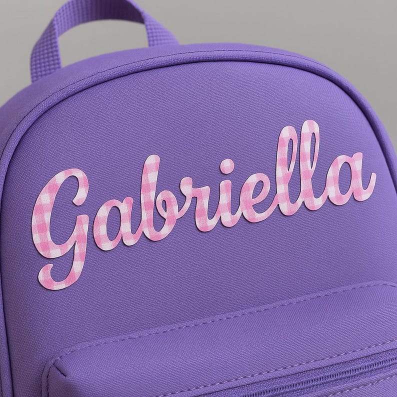 Personalized Back to School Iron on Name Decal: Backpack & Lunchbox HTV ...