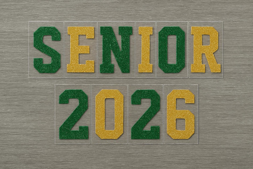 Senior Year Iron on Decal: Custom HTV Letters, Class of 2026 - Etsy