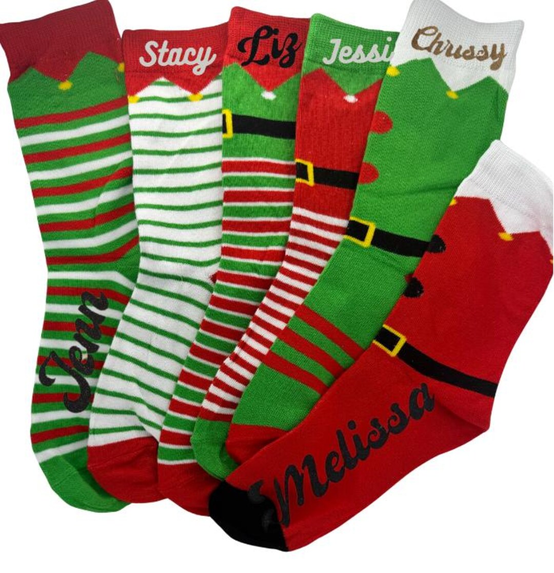 Personalized Christmas Socks - Etsy