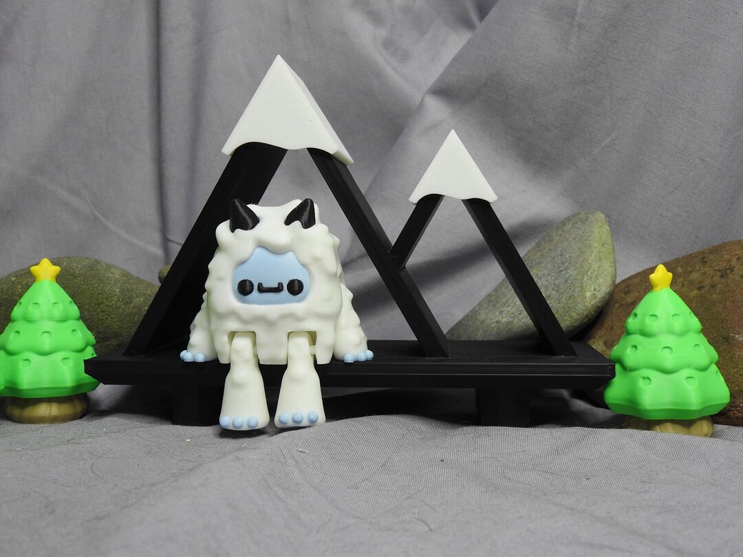 3D Printed Flexi Yeti Articulated Decor - Etsy UK