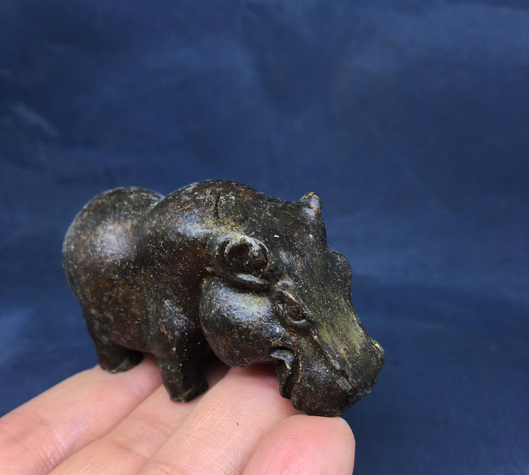 Vintage Style Solid Brass Copper Lovely Hippo Statue,valentines Day ...