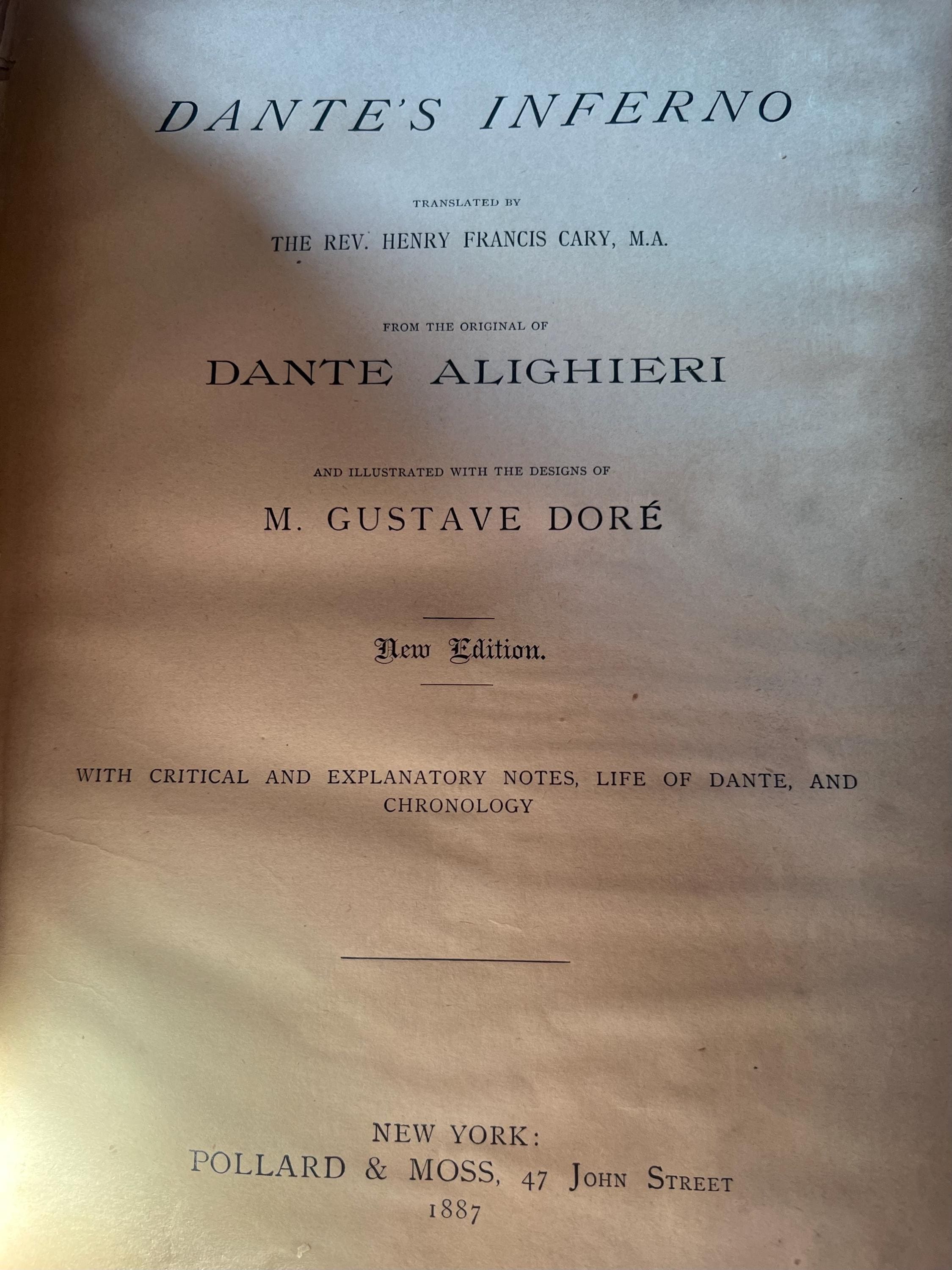 1880’s Gustavo Dore Illustrated Dante’s Inferno - Etsy