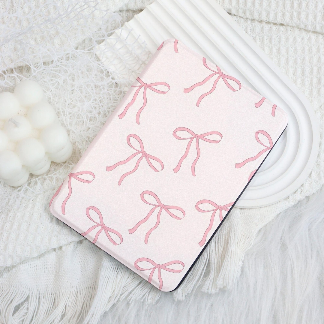 Pink Bow Kindle 12th Gen (2024/2022) Paperwhite 6"/7" Case With Hand ...