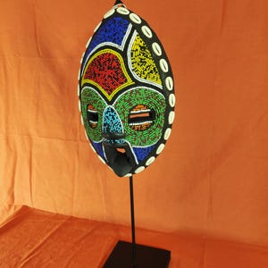 Beaded Ashanti Mask – Traditional African Art | Decorative Akan Mask ...