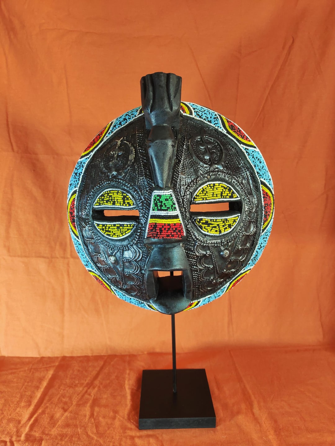 Akan Wooden Mask – Traditional African Art | Ashanti Primitive Craft ...