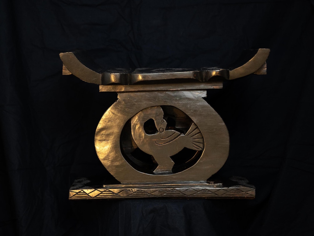 Ashanti Stool | Hand-carved African Throne | Akan Tribal Art Furniture ...