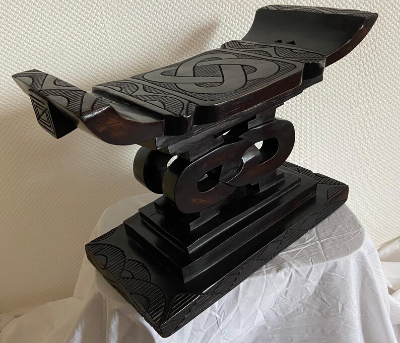 Ashanti Stool | Hand-carved African Throne | Akan Tribal Art Furniture ...
