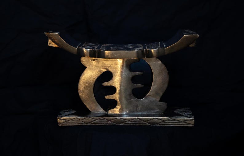 Ashanti Stool | Hand-carved African Throne | Akan Tribal Art Furniture ...