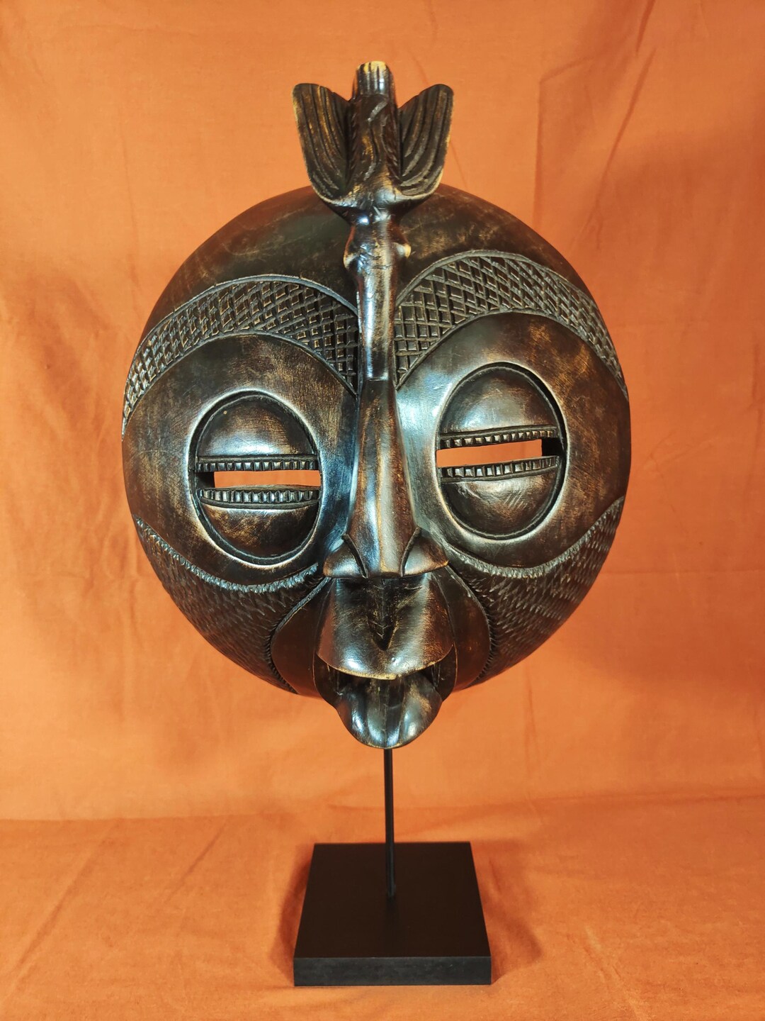 Akan Wooden Mask – Traditional African Art | Ashanti Primitive Craft ...