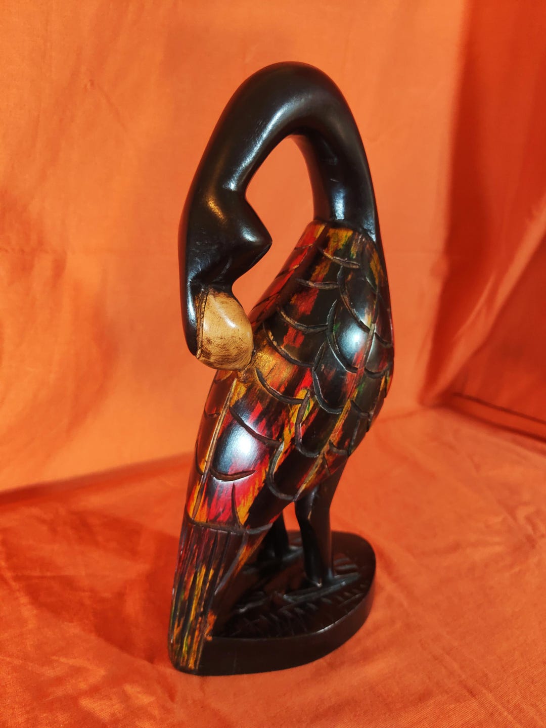 Sankofa Bird Statue – Hand-carved Ghanaian Symbol of Wisdom & Heritage ...