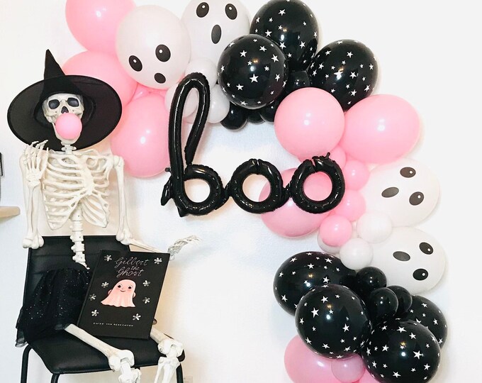 Halloween Balloon Garland Pink Halloween Pink Halloween - Etsy