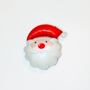 Santa Balloon Santa Face Balloon Light Skin Santa Balloon Cute Santa ...
