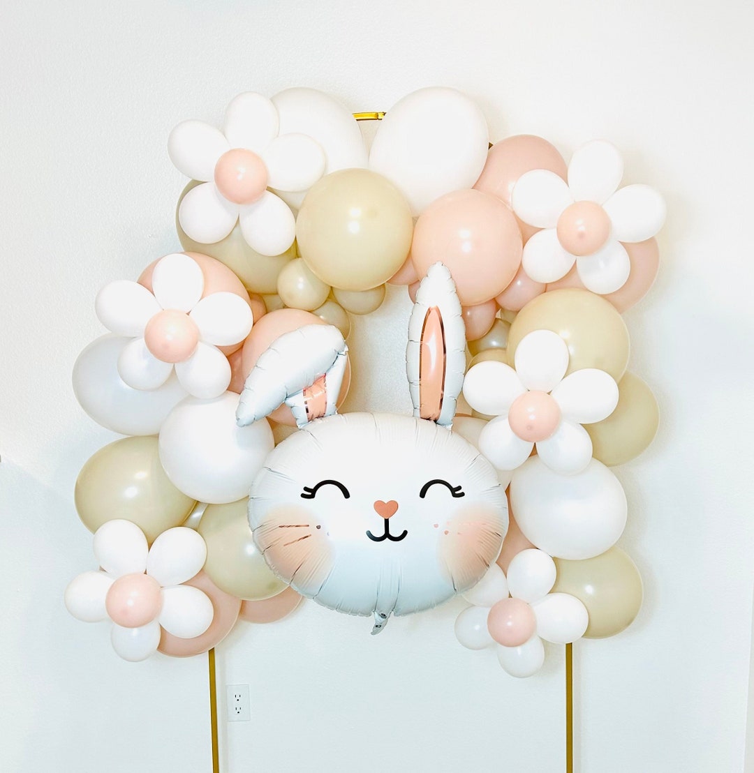 Bunny Balloon Garland, Bunny Balloon, White Bunny Balloon, Spring ...