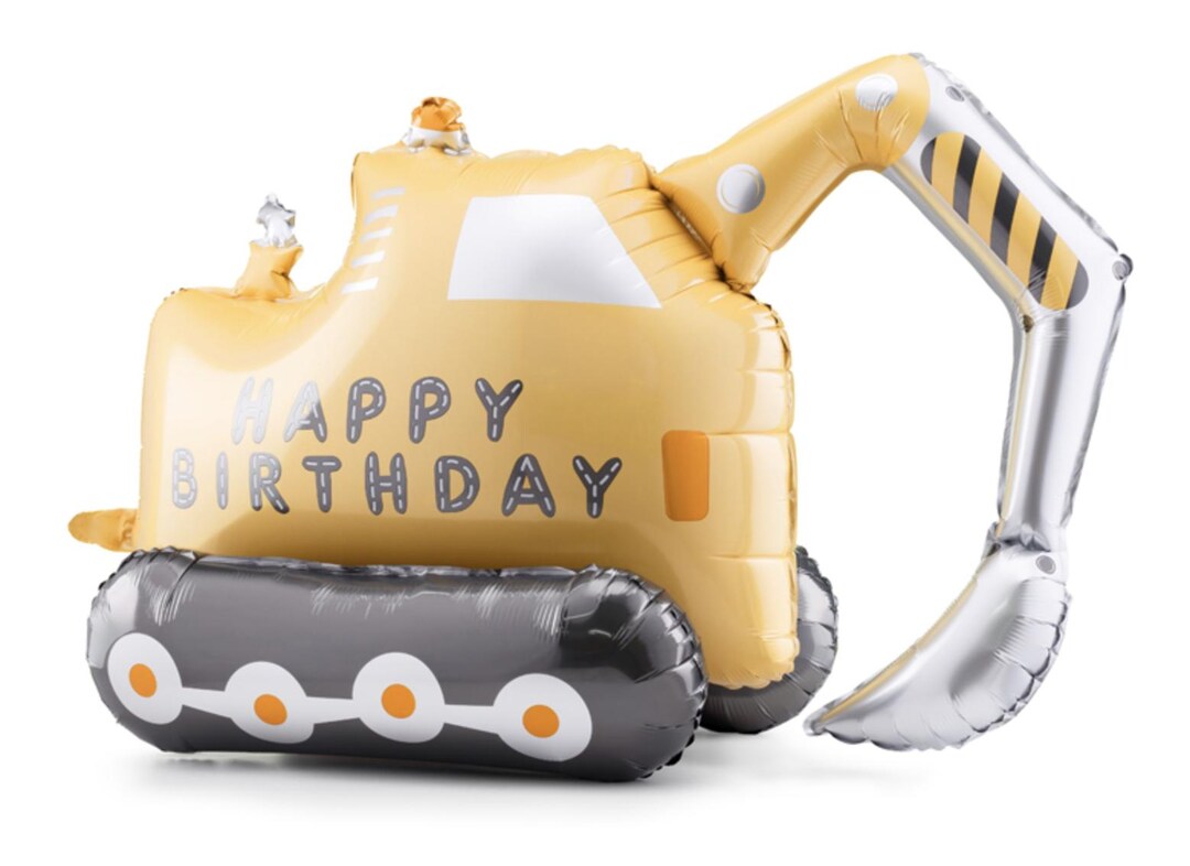 Air Fill Digger Balloon Digger Birthday Construction Party Construction ...