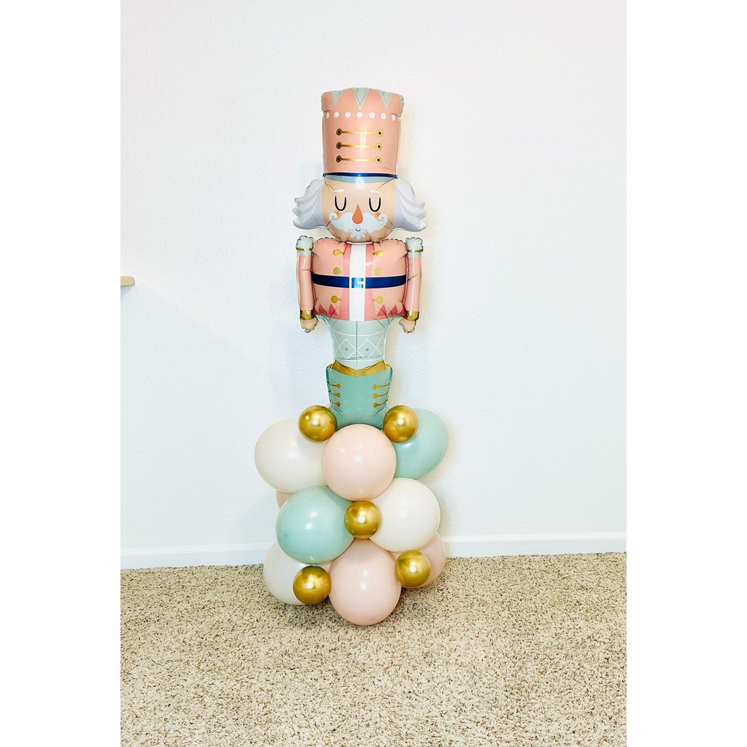Pastel Nutcracker Balloon Stack Pink Nutcracker Birthday Nutcracker ...