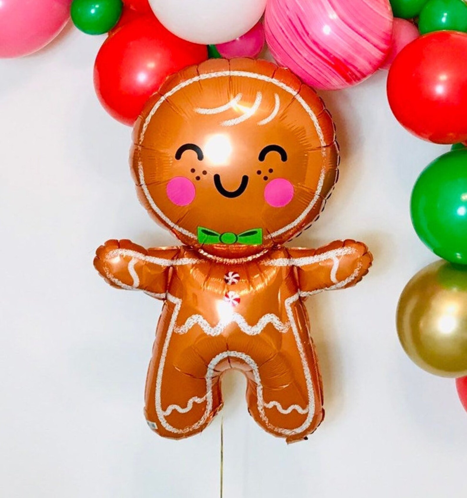 Gingerbread Balloon Gingerbread Man Holiday Balloons | Etsy