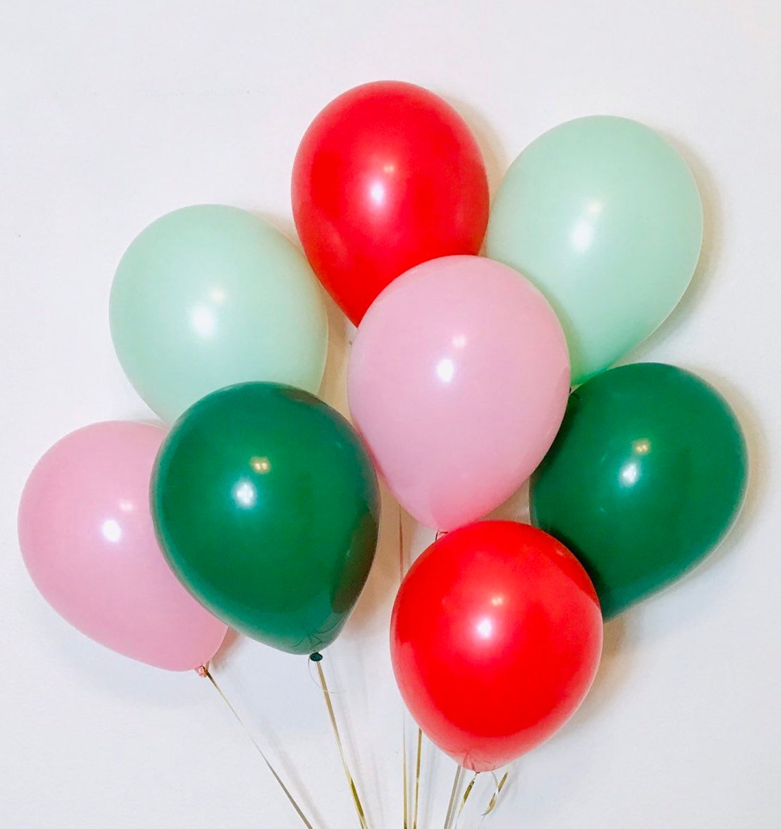 Holiday Balloons Christmas Balloons Merry and Bright - Etsy