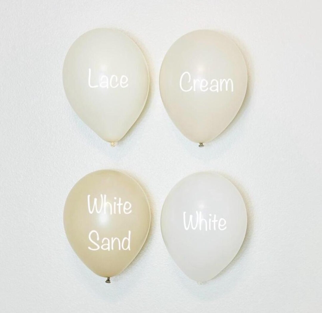 CREAM Balloon Neutral Baby Shower Cream Dusk Balloon Boho Baby Shower ...