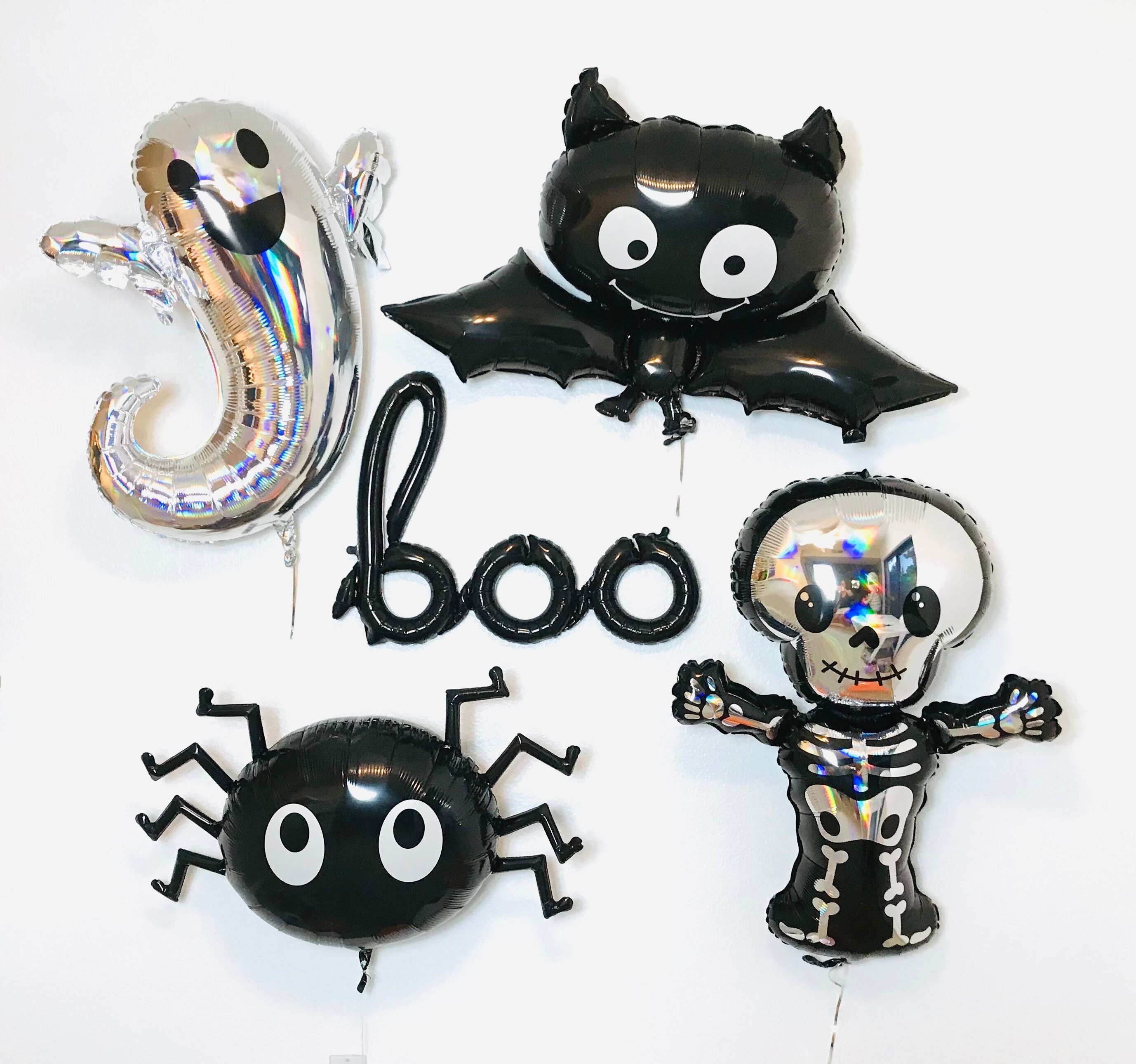 Halloween Balloons Bat Balloon Ghost Balloon Boo Balloon - Etsy