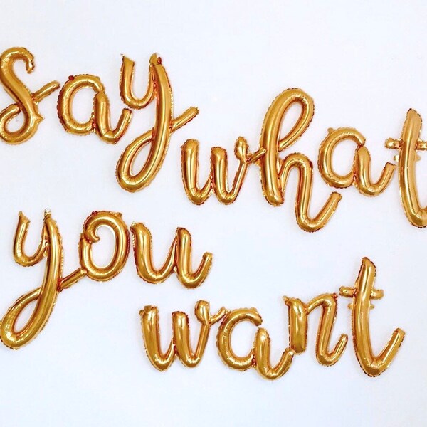 Cursive Balloon - Etsy