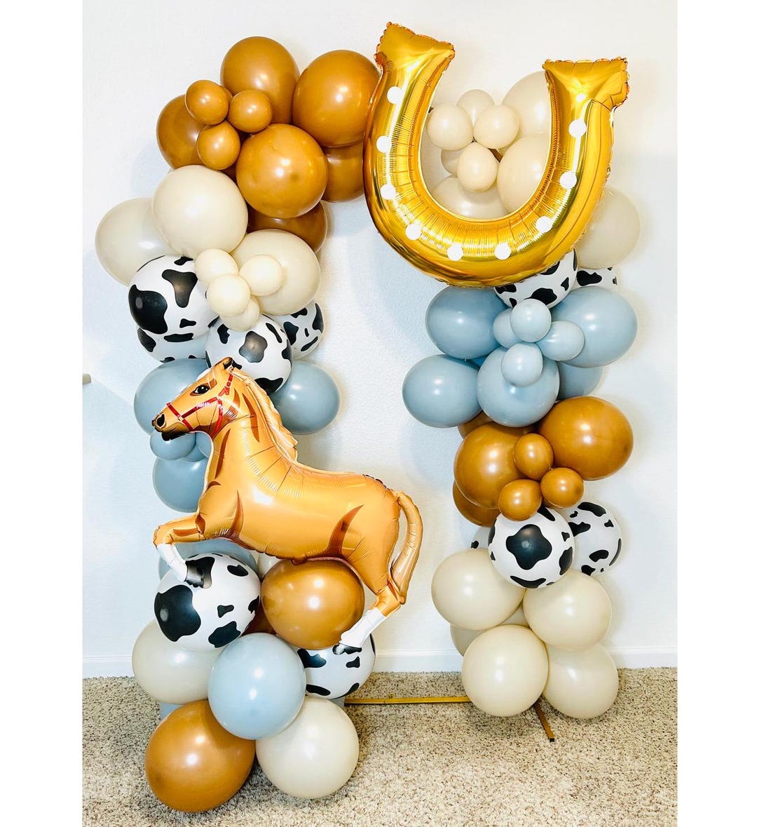 Cowboy Balloon Garland First Rodeo Balloon Garland Western Birthday ...