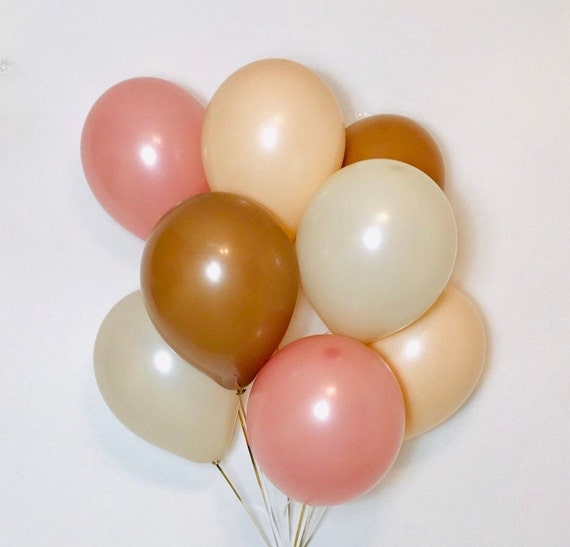 Boho Balloons, Boho Neutral Balloons, Boho Baby Shower, Boho Rainbow ...