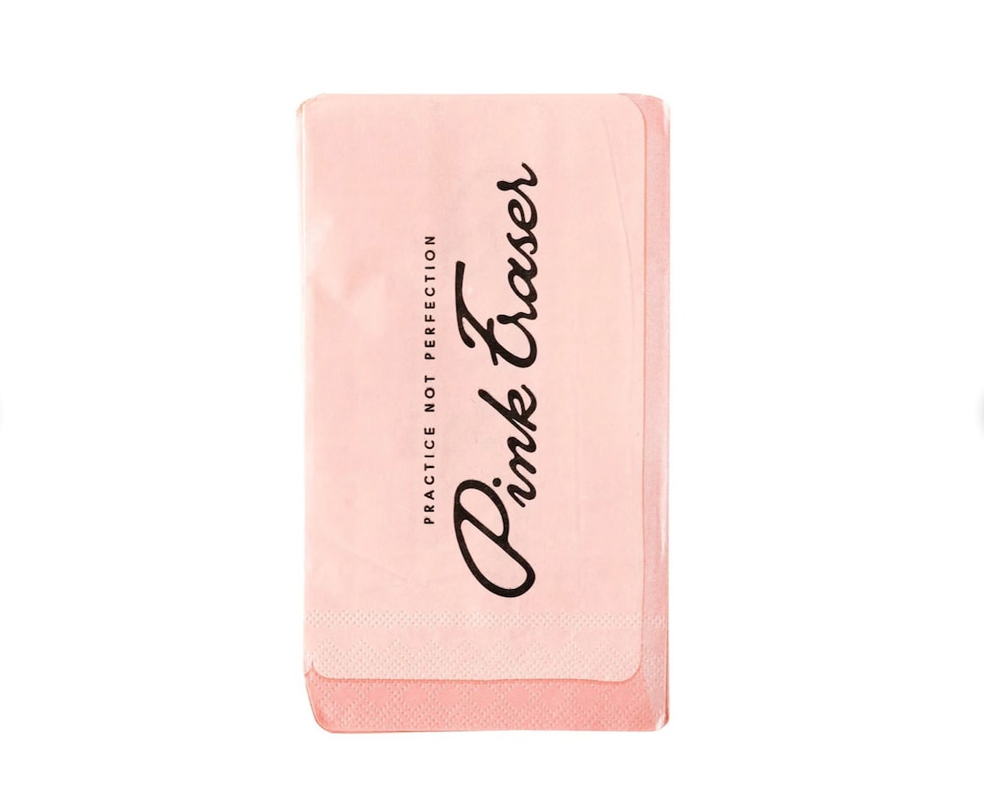 Pink Eraser Napkins Back to School Party Classroom Party Pink Eraser ...